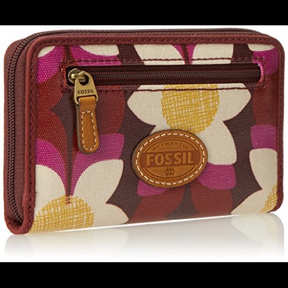 Fossil | Bags | Fossil Clutch Wallet In Pink Floral | Poshmark